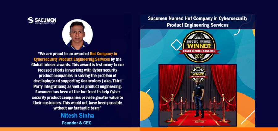 Sacumen Named Winner of the Coveted Global InfoSec Awards
